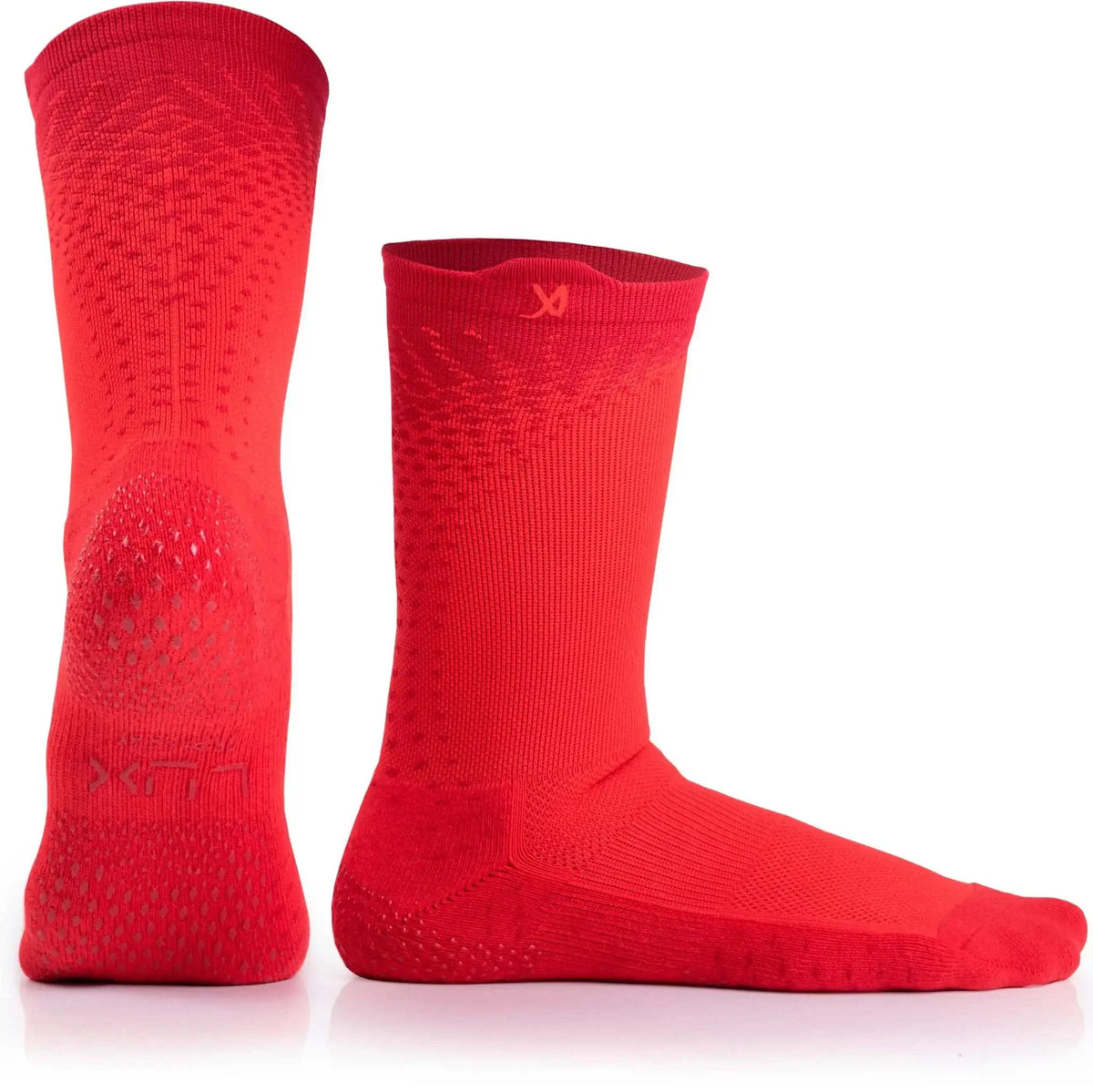 LUX Performance Grip Cleat Socks - Red