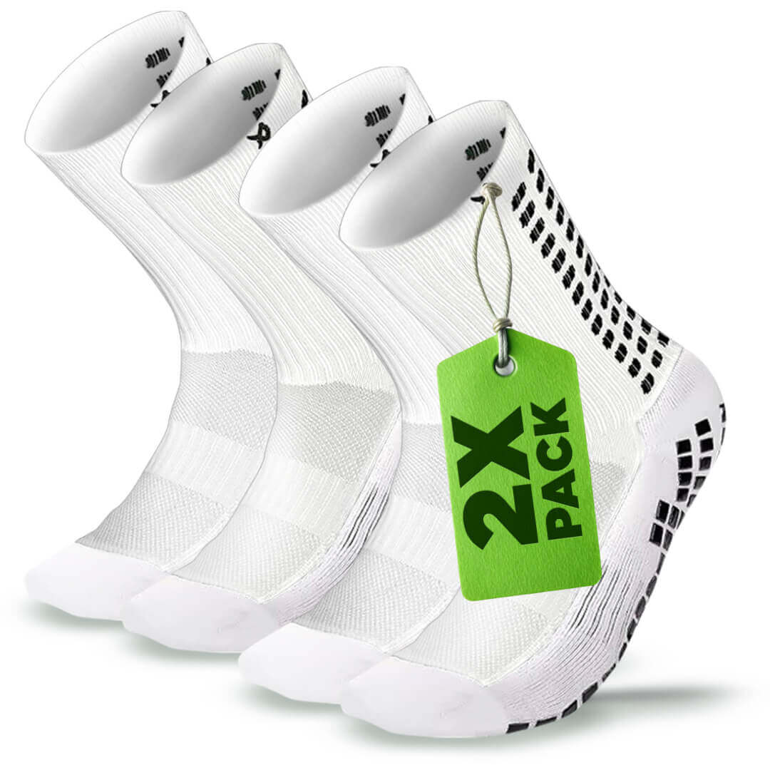 Anti Slip Soccer Socks (Calf) - White (Multipack) – LUX
